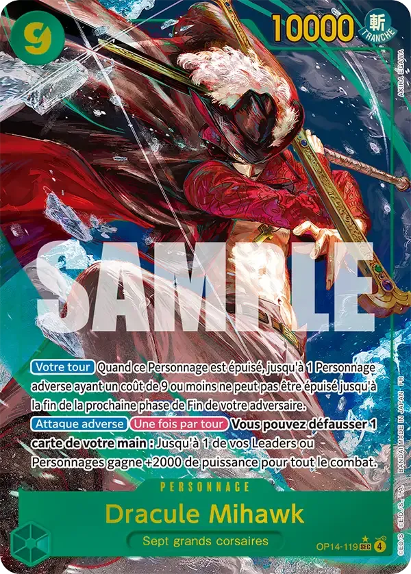 OP14-119 - Dracule Mihawk V2 - FR SEC-P Neuf FR – LorenZone
